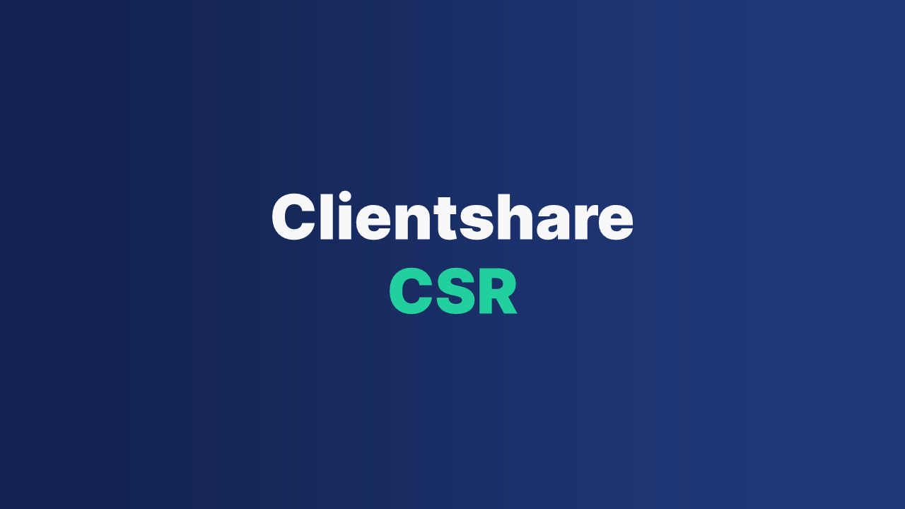 Corporate Social Responsibility | Clientshare